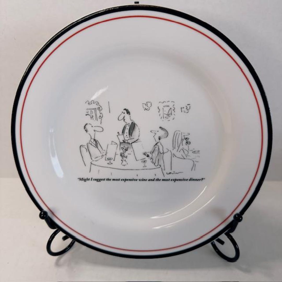 Restoration Hardware New Yorker Cheese Plate: Arnie Levin Cartoon, 1998 ...