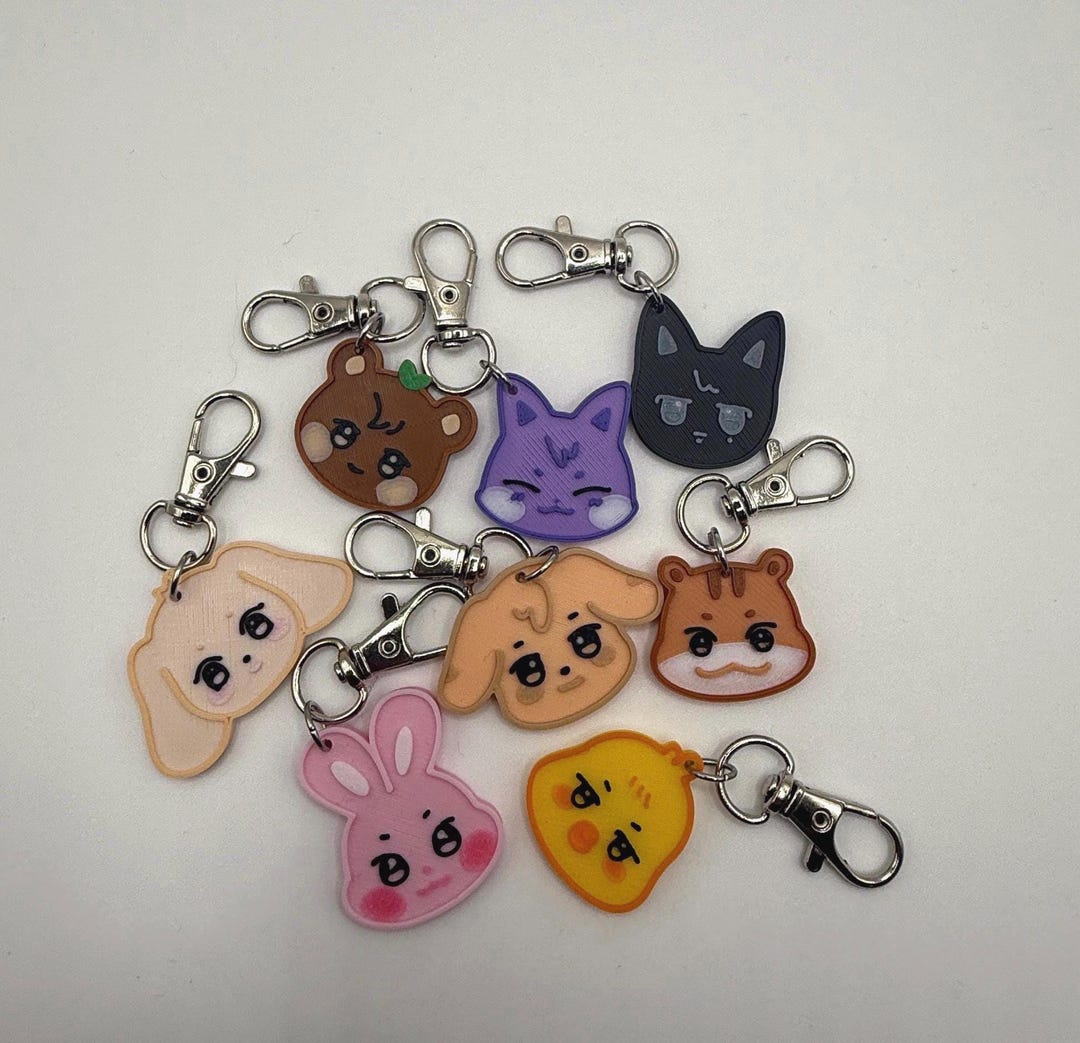 Ateez Aniteez 3D Printed Small Keychains/charms - Etsy