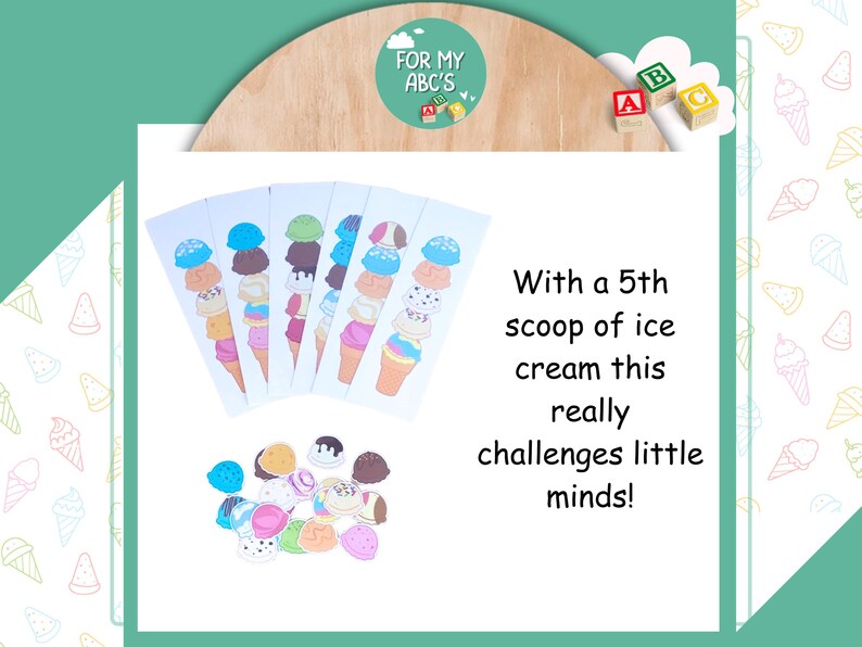 Ice Cream Cone Build & Match Game: Printable Toddler Activity (PDF ...