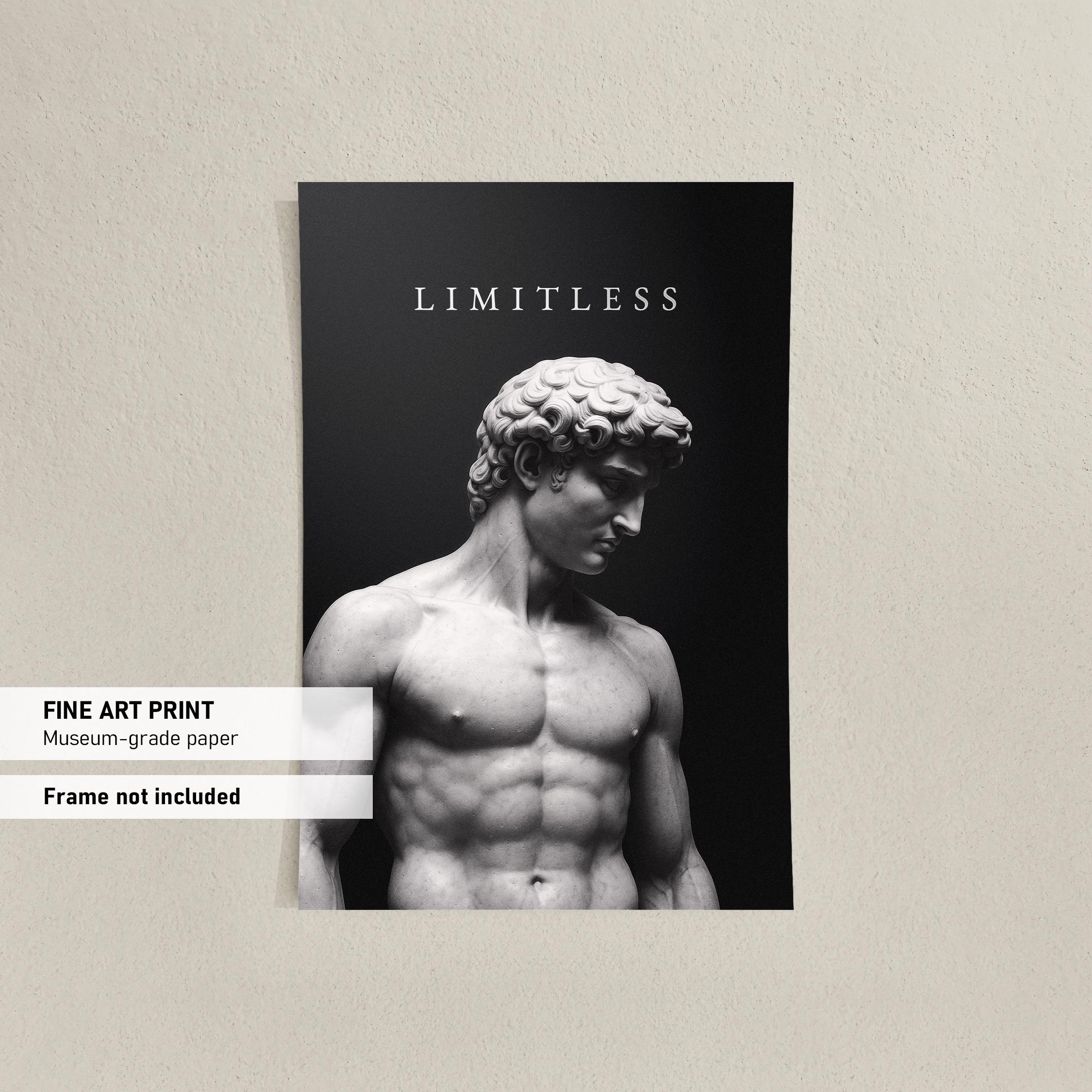 Limitless Motivational Wall Art: Greek Statue Canvas Print ...