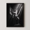 Archangel Michael Angelic Warrior Wall Art Spiritual Protector Print ...