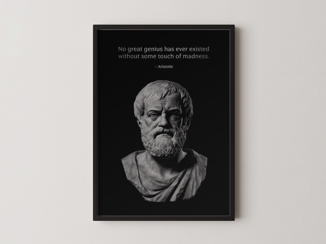 Aristotle Quote Stoic Philosophy Wall Art Ancient Wisdom Poster Greek ...