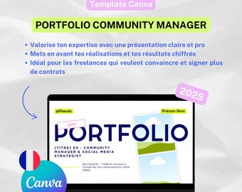Template Portfolio Community manager | Template social media ...