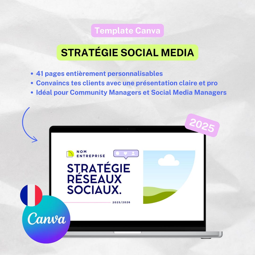 Template stratégie réseaux sociaux | Modèle stratégie social media ...