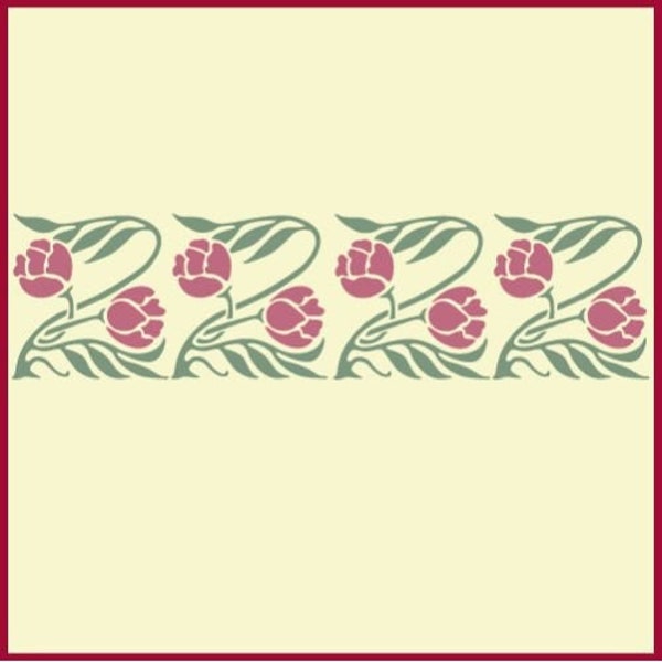 Art Nouveau Border - Etsy