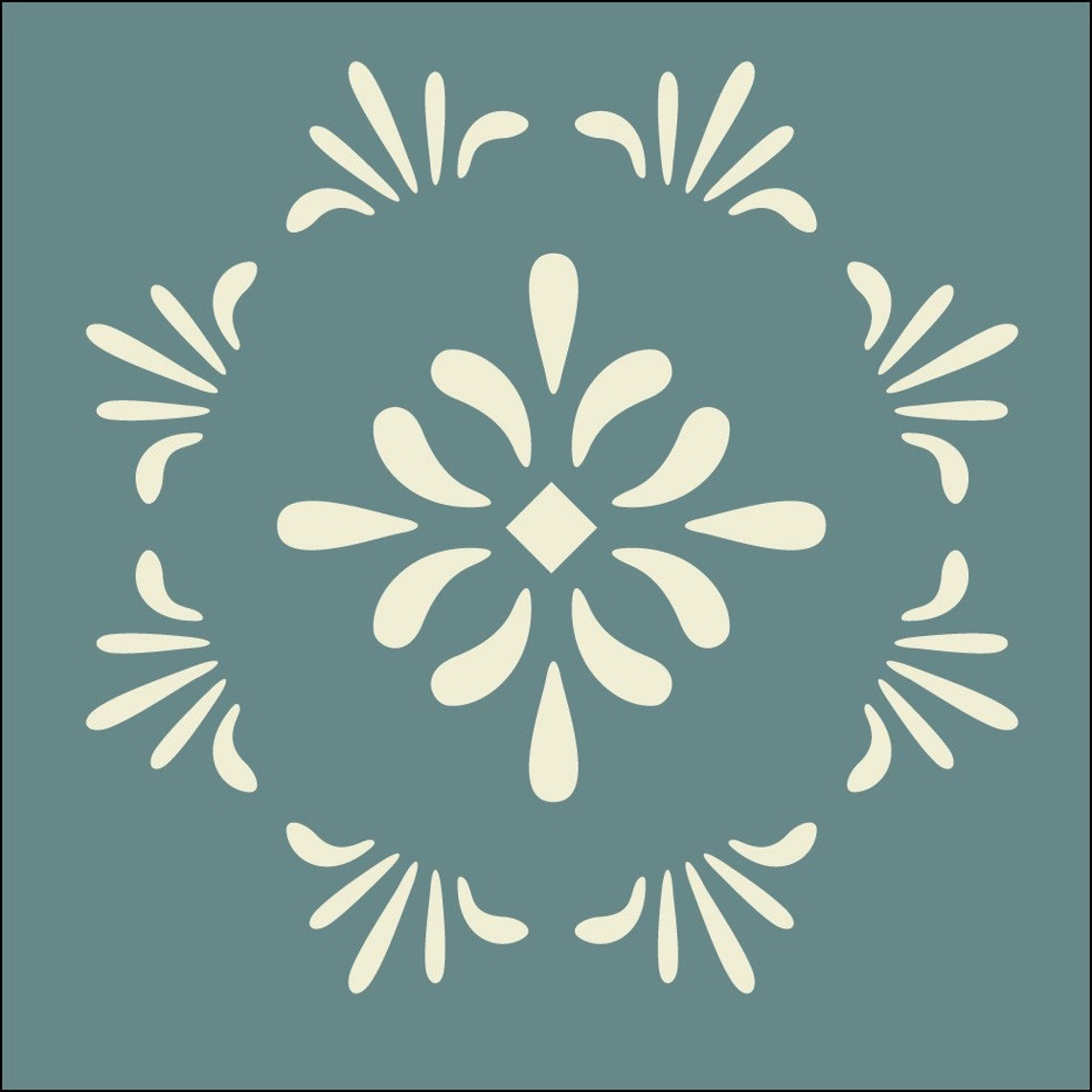 Colonial Motif 2 Stencil 7.5 X 7.5 10 Mil - Etsy