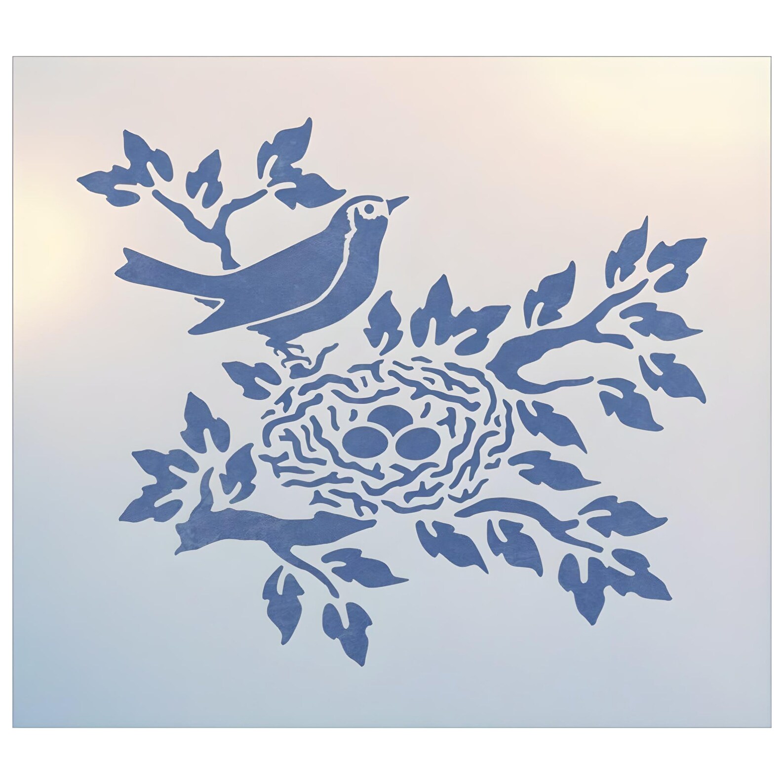 Robin and Nest Stencil - 9.3" X 8" -forest Mountain Woodland Wildlife ...