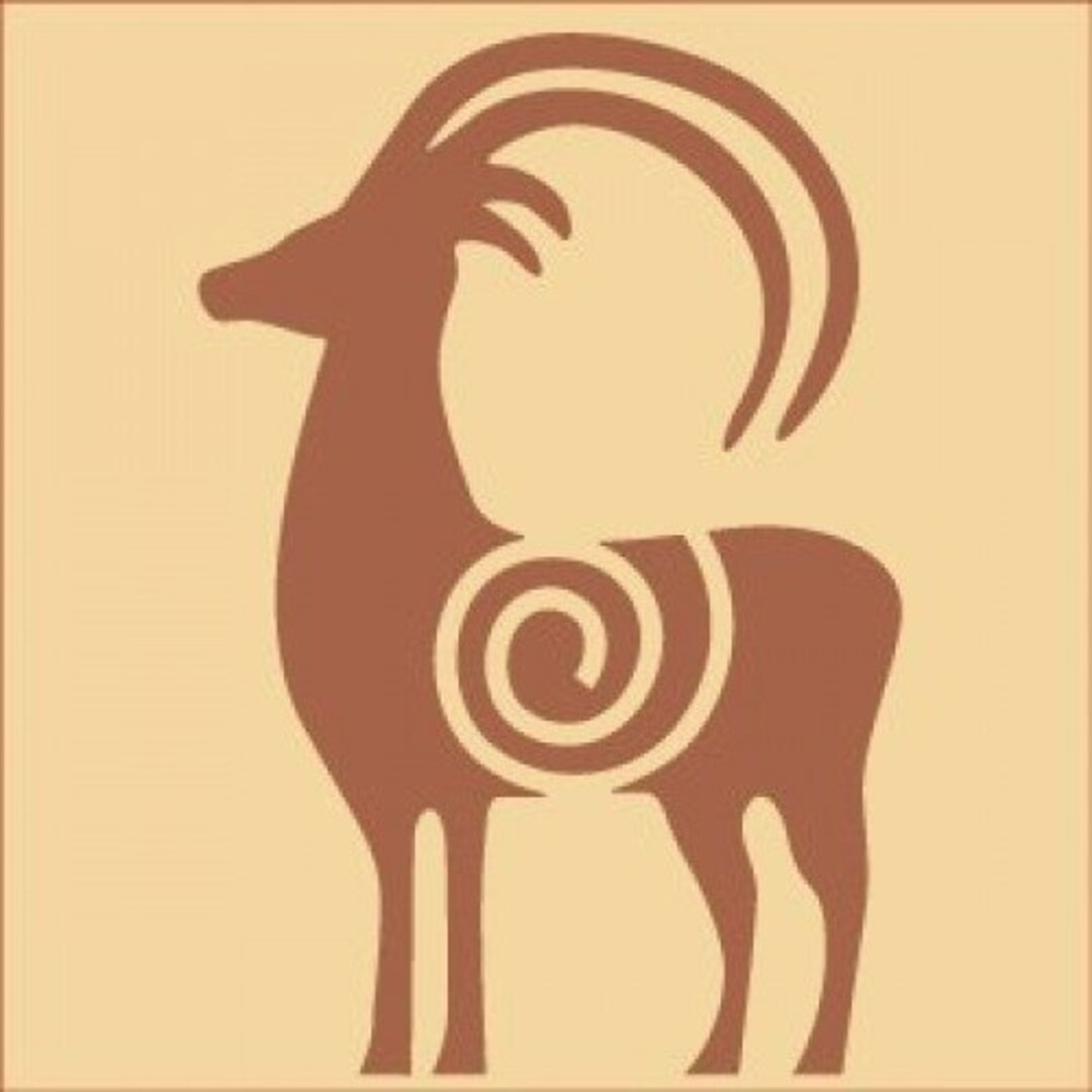 Southwest Antelope Stencil 6 X 8.75 Desert - Etsy