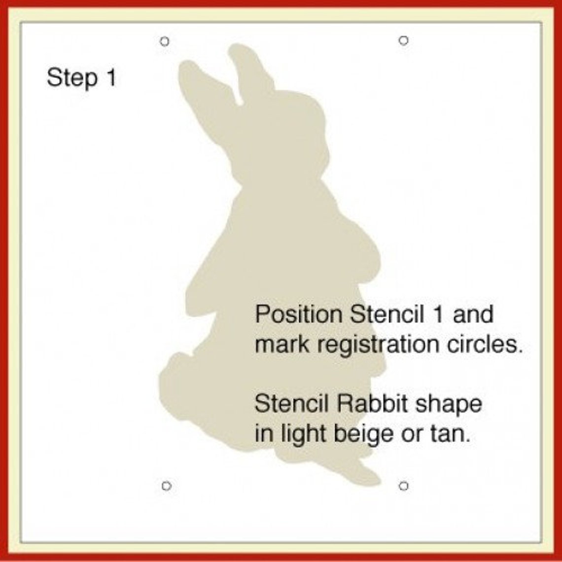 Peter Rabbit Stencil - 4.5" X 9" - Peter Rabbit Collection - the Artful ...