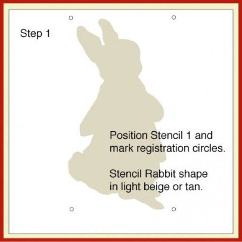 Peter Rabbit Stencil - 4.5" X 9" - Peter Rabbit Collection - the Artful ...