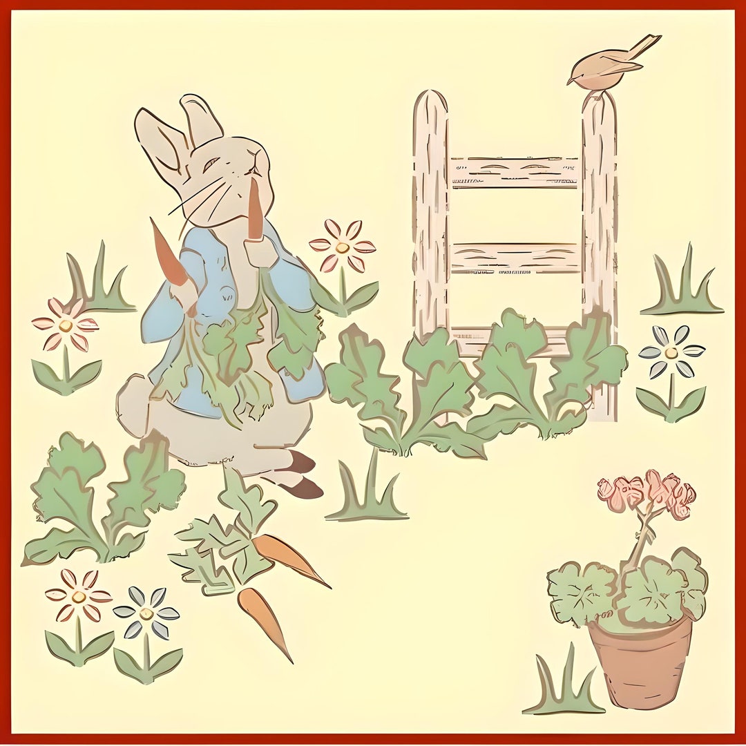 Peter Rabbit Complete Stencil Set - Children Kids Drawing Chalk ...