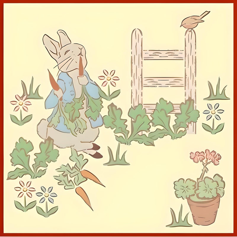 Peter Rabbit Drawing - Etsy