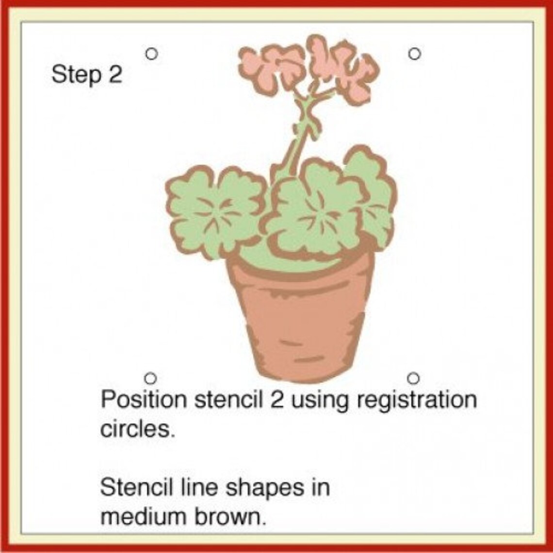 Geranium Stencil 2.3 X 3.9 Peter Rabbit - Etsy