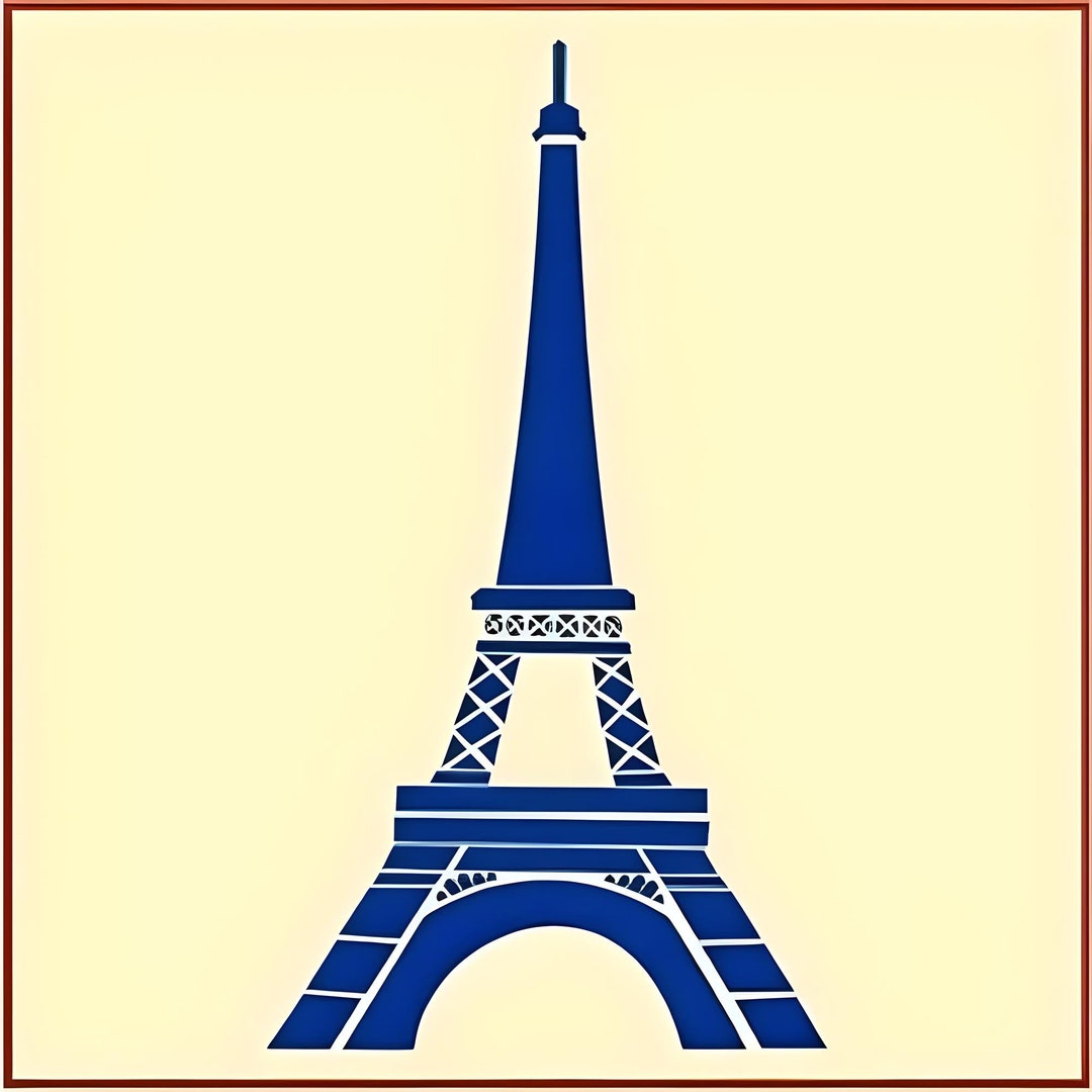 Eiffel Tower Stencil - 5.5" X 10" France Country Stencils Deco Art ...