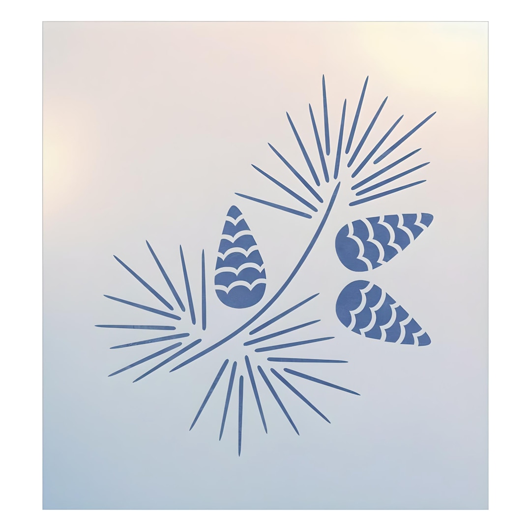 Pine Cone 2 Stencil - Trees Nuts Leaves Cones for Painting Wall Decor ...