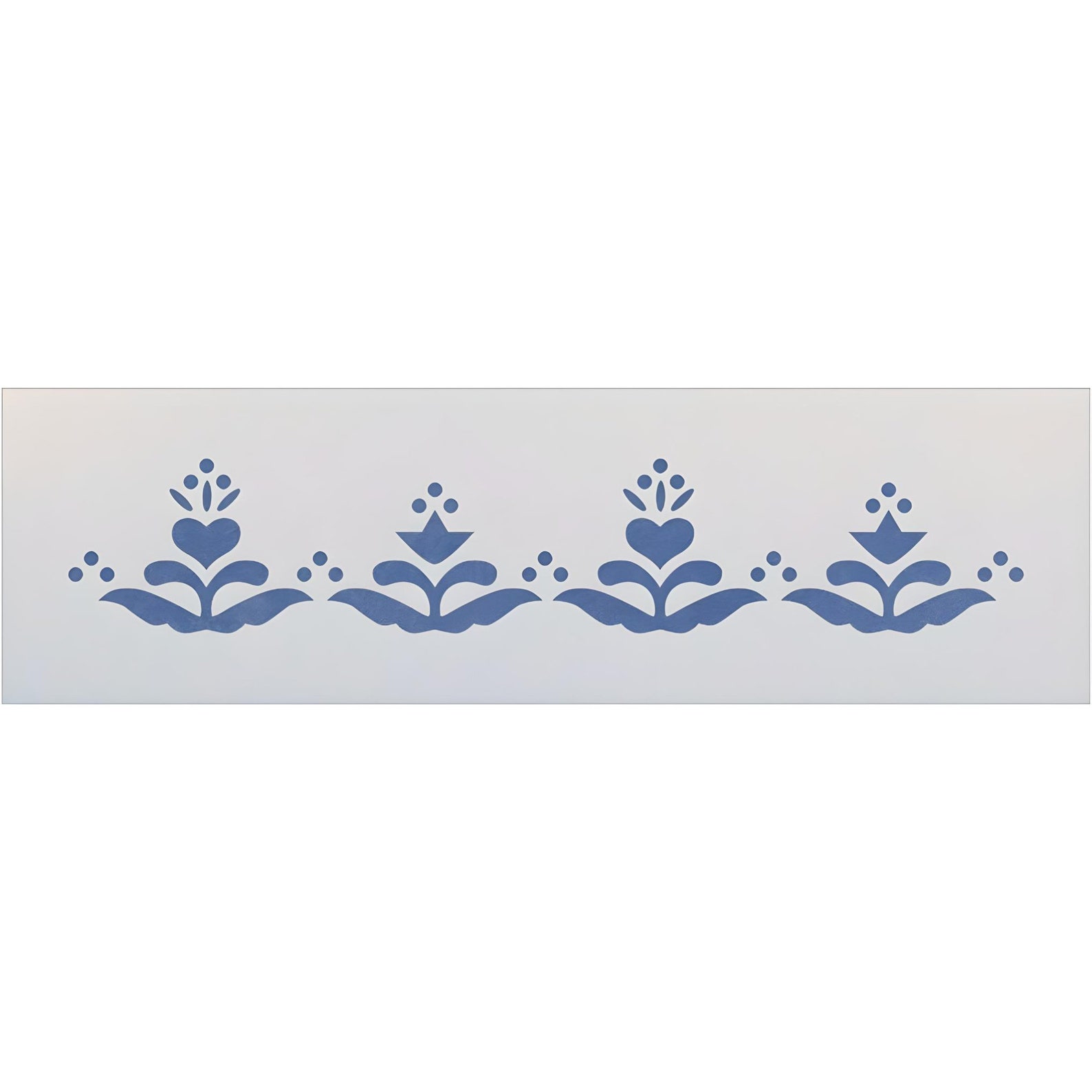 Folk Art Hearts Border Stencil - Colonial Folk Art DIY for Painting ...
