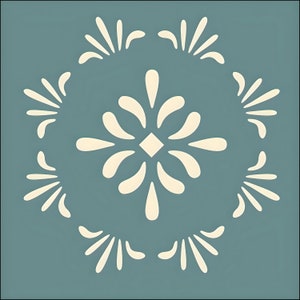 Colonial Motif 2 Stencil -- 7.5" X 7.5" - 10 Mil Mylar, Wall Pillow ...