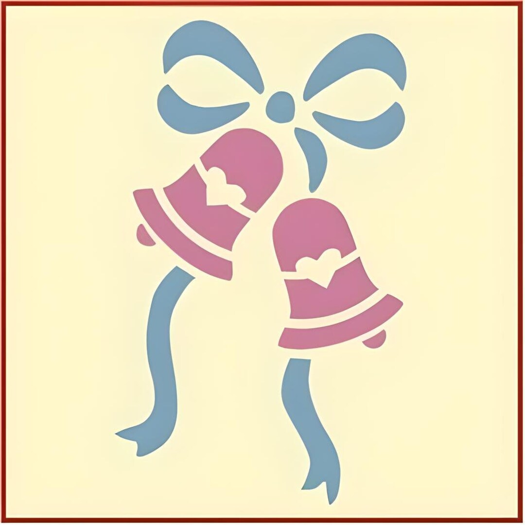 Wedding Bells Stencil - 3" X 4.5" - DIY Wedding Valentine's Day Romance ...