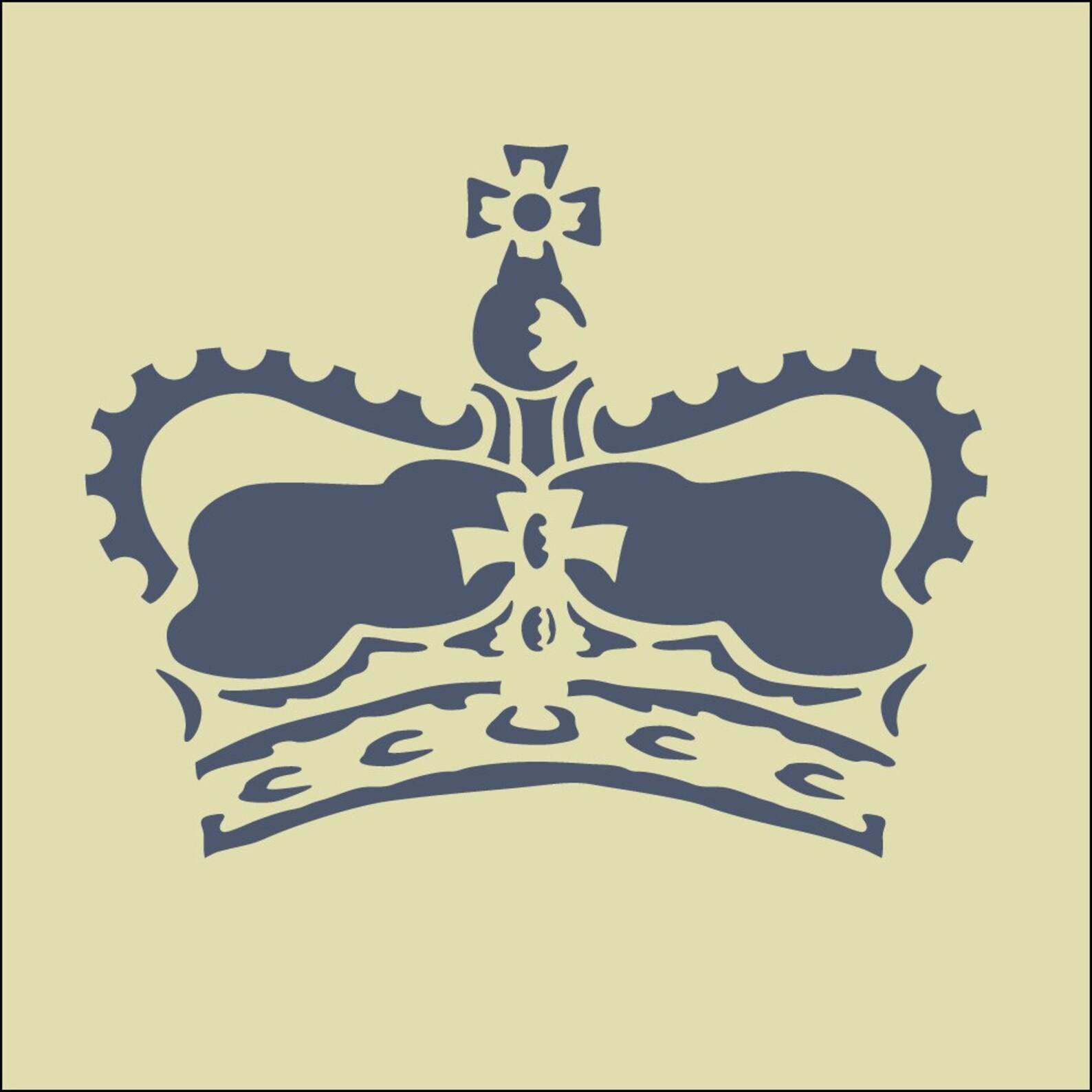 Crown 1 Stencil 5 X 4 the Artful Stencil | Etsy