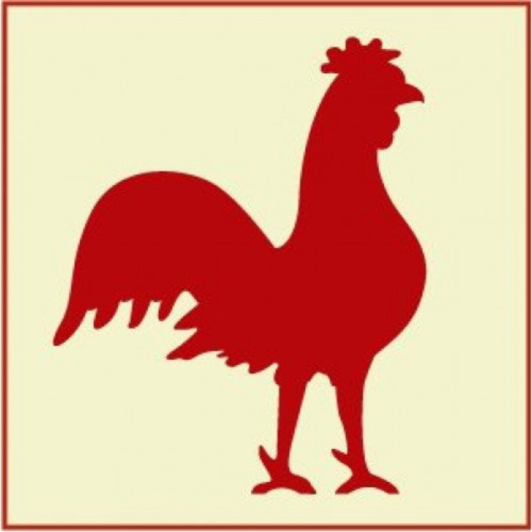 Rooster Stencil 5 X 6 the Artful Stencil - Etsy