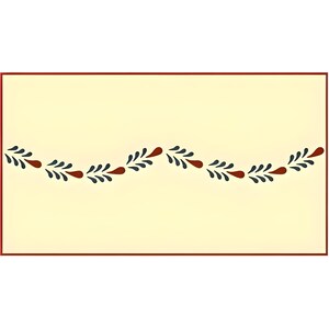 Swag Border Stencil - 12 In. by 1.5 In.- 10 Mil Mylar - DIY Art & Craft Reusable Sturdy Flexible ...