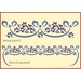 Violets Border Stencil -- 13" X 3" -- the Artful Stencil -- 10 Mil ...