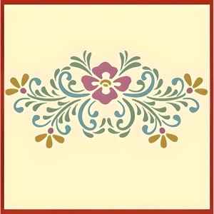 Rosemaling Pattern 25 & 26 - SET OF 2 Stencils -- 9.0" X 5.0" Norwegian ...