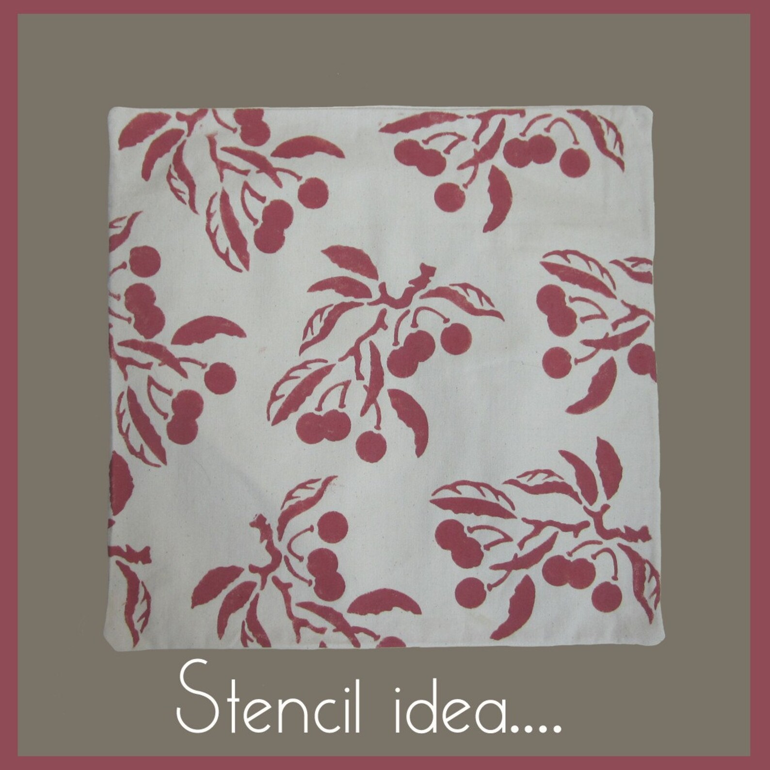 Raspberry Tile 1 Stencil 5.5 X 6 the Artful - Etsy