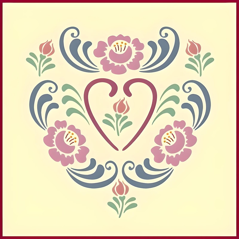 Rosemaling Stencils - Etsy