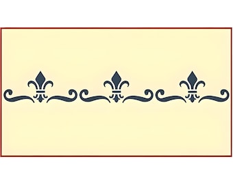 Fleur De Lis Stencil - Etsy