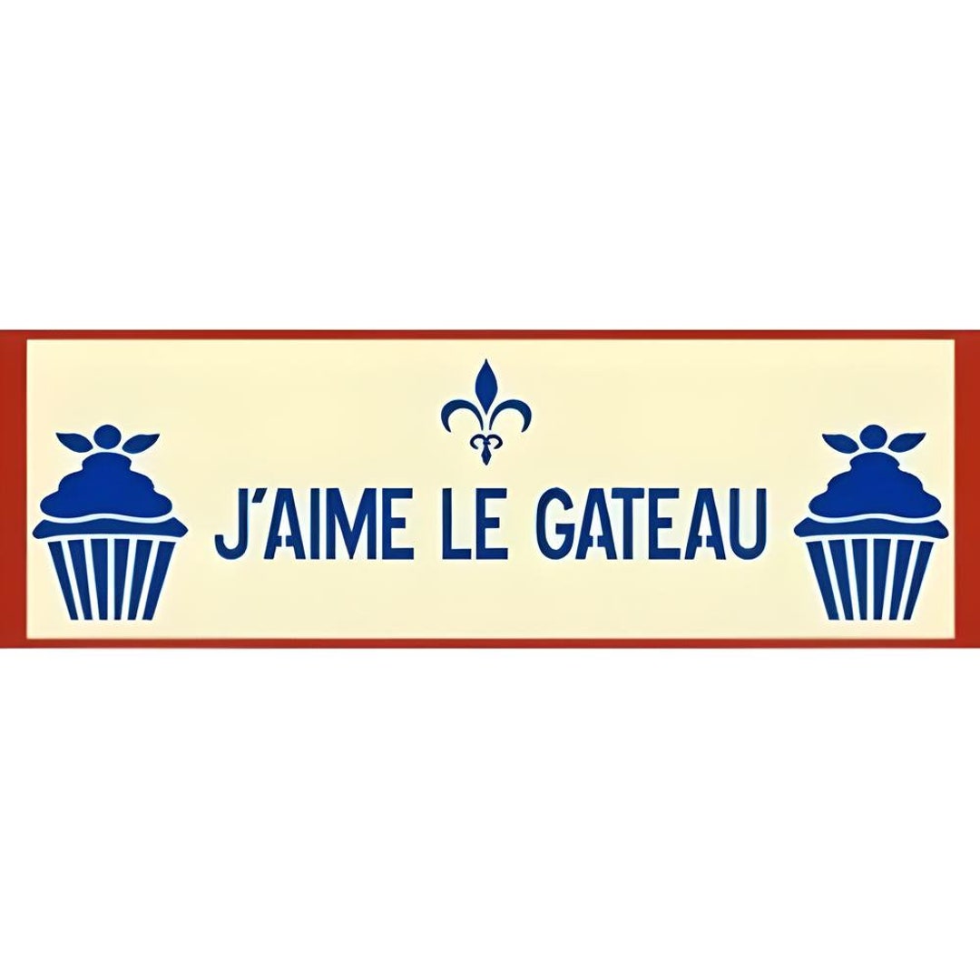 I Love Cake Sign Stencil - Good Appetite French Decor Painting Home ...