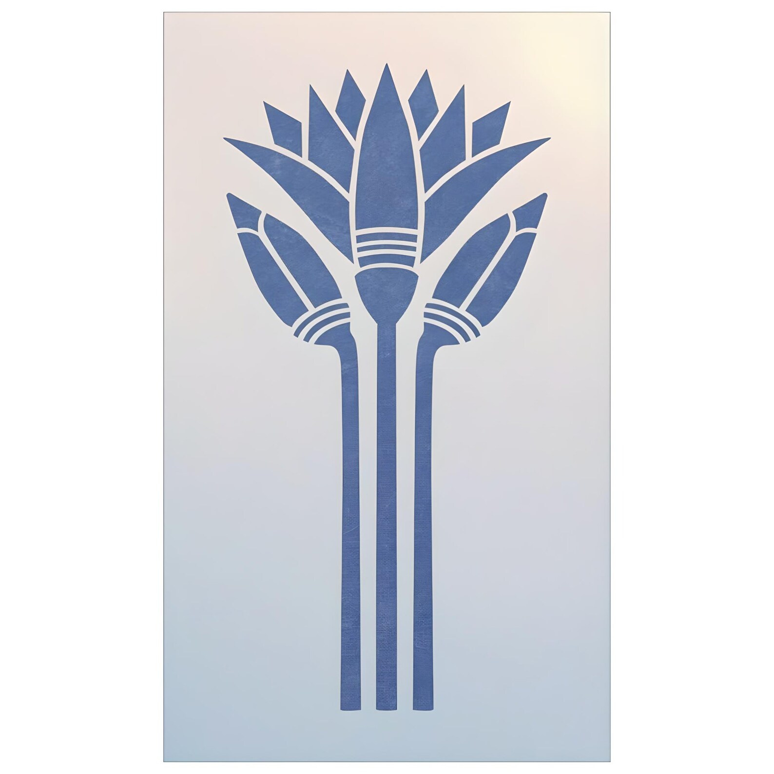 Egyptian Lotus Stencil - 5" X 10 - Flower Hieroglyphics Classic ...