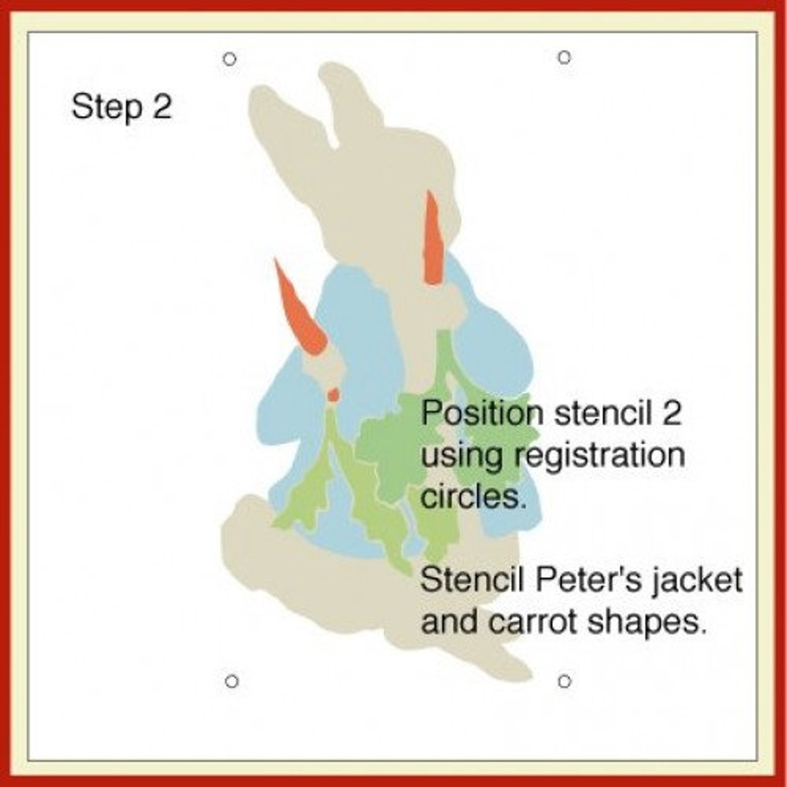 Peter Rabbit Stencil - 4.5" X 9" - Peter Rabbit Collection - the Artful ...