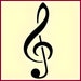 Treble Clef Stencil Music Musical Notes Decor Reusable Laser Cut Mylar ...
