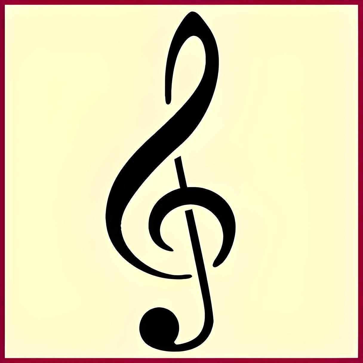 Treble Clef Stencil - Music Musical Notes Decor Reusable Laser Cut ...