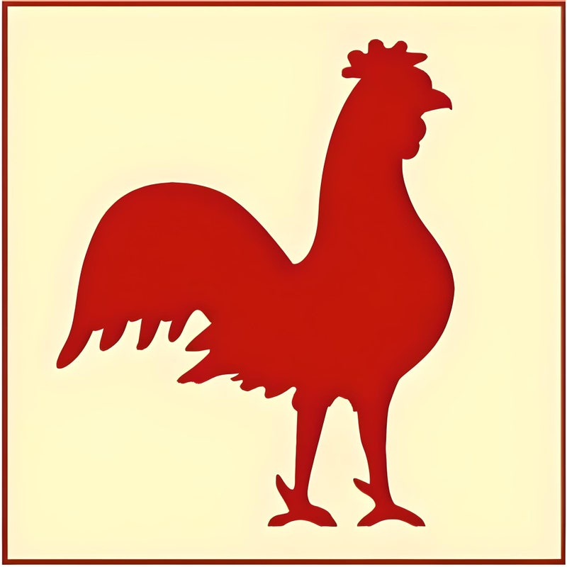 Rooster Stencil - Etsy