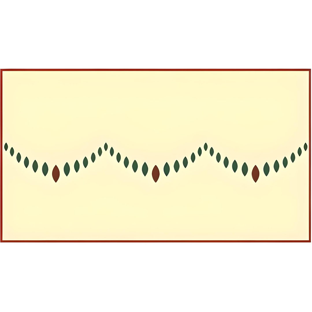 Scallop 2 Border Stencil - 13.5” X 1.75” - DIY Art Craft Reusable Flexible Painting Template 10 ...