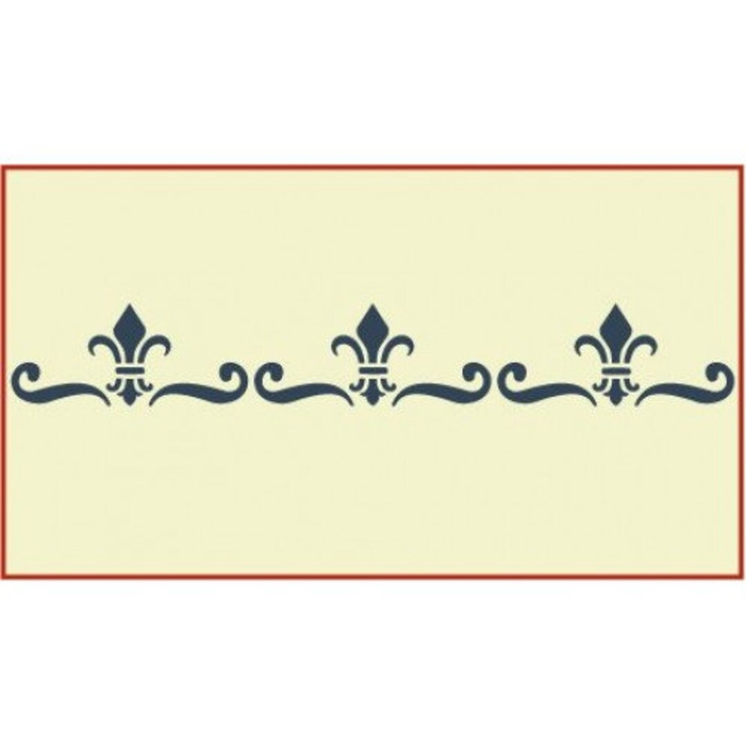 Fleur De Lis Border Stencil 14 X 2 French DIY - Etsy