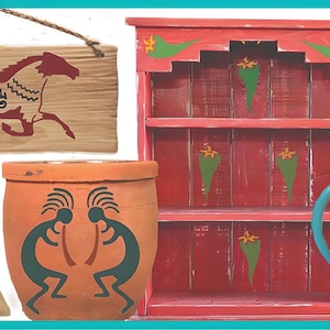 Southwest Coyote Stencil - Desert Designs DIY Signs Reusable Mylar ...