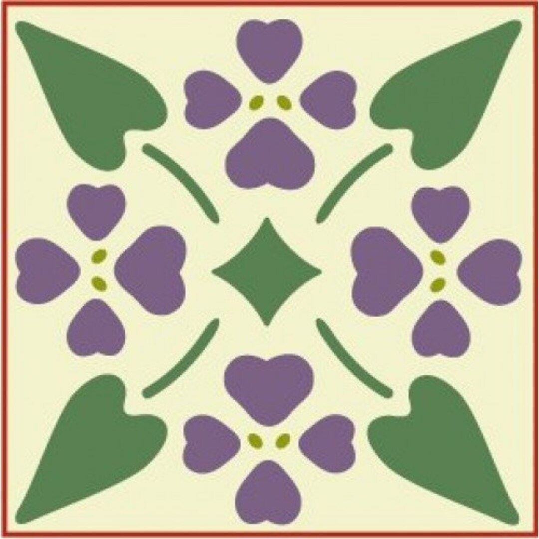 Violet Block Stencil 6 X 6 quilting Stencils - Etsy