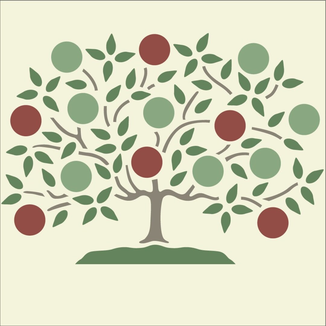 Shaker Tree of Life Stencil 13.5 X 9.75 - Etsy