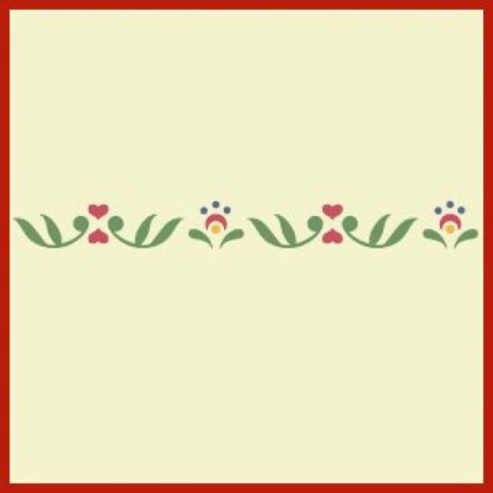 Rosemaling Pattern 3 Border Stencil 16.5 X 2 - Etsy