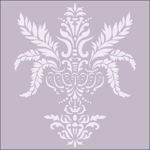 Damask 5 Stencil 7.5 X 9 Victorian Style Baroque - Etsy