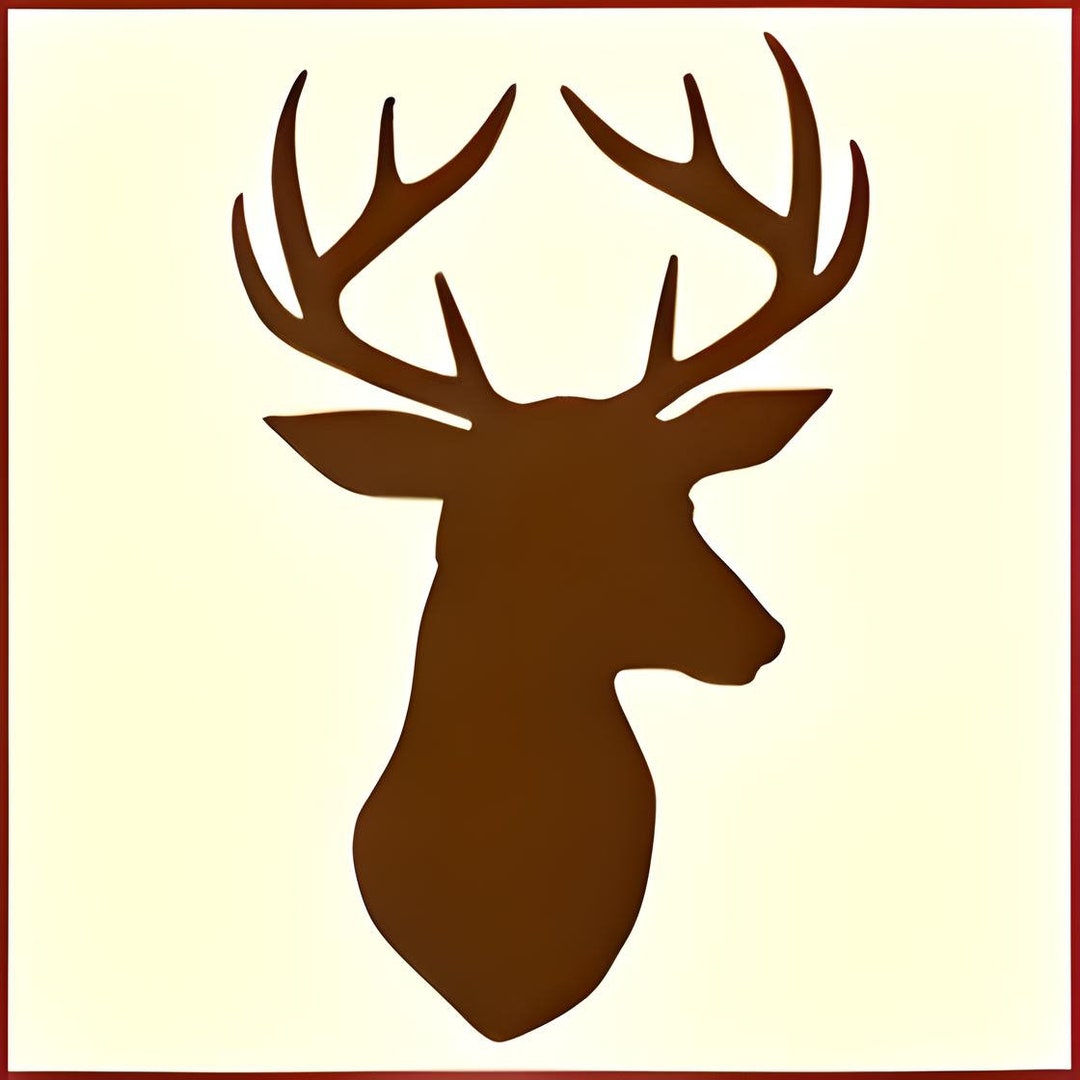 Deer Stencil - Forest Mountain Woodland Wildlife African Wild Animal ...
