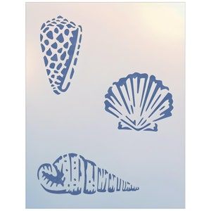 Seashell Stencil Set -sea Ocean Creatures Marine Animals Mylar Stencils Drawing Painting DIY ...