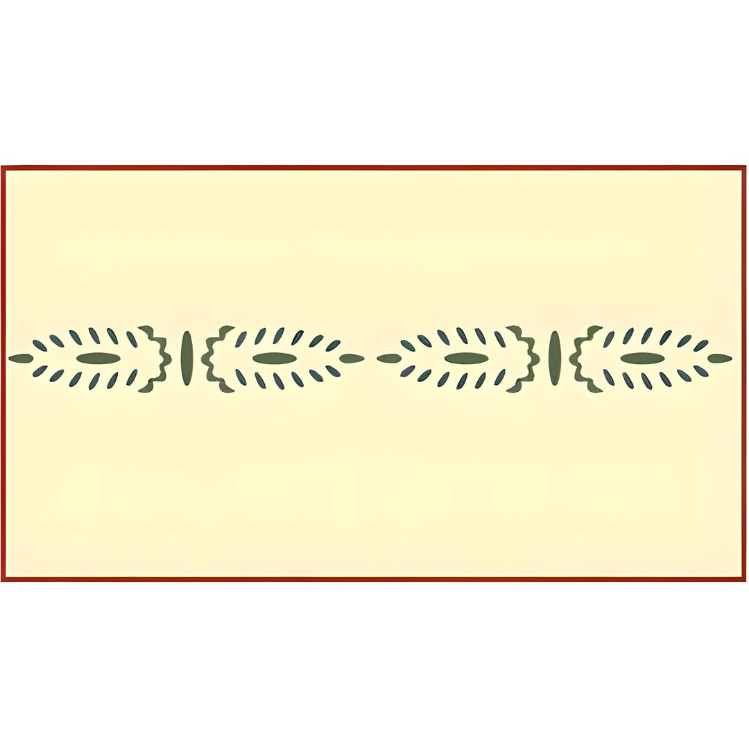 Colonial Border Stencil - 13” X 1.25” Folk Art DIY Art & Craft Painting ...