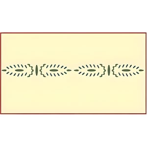Colonial Border Stencil - 13” X 1.25” Folk Art DIY Art & Craft Painting ...
