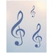 Treble Clef Stencil Music Musical Notes Decor Reusable Laser Cut Mylar ...