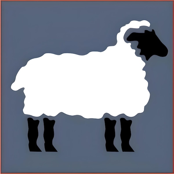 Sheep Stencil - Etsy