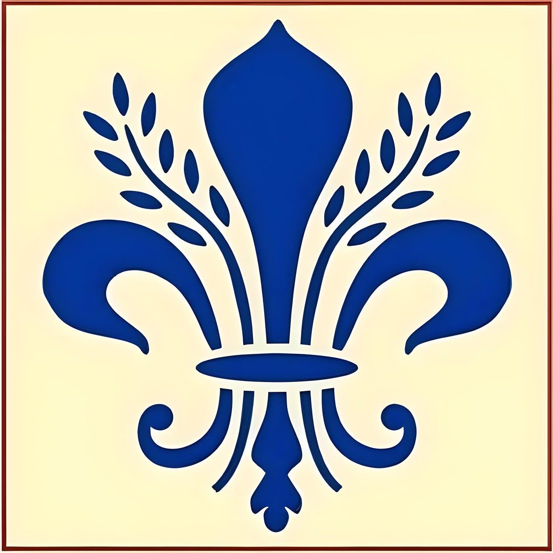Fleur De Lis Laurel Stencil -- 4.5" X 5" -- the Artful Stencil -- 10 ...